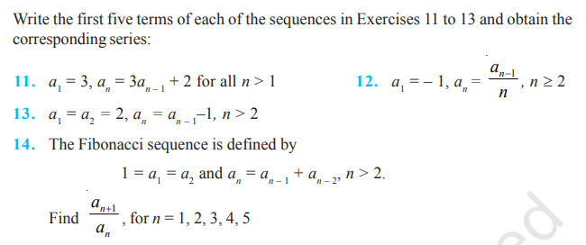 Rbse Solutions for Class 11 maths Chapter 8 Exercise 8.1 | Sequences ...